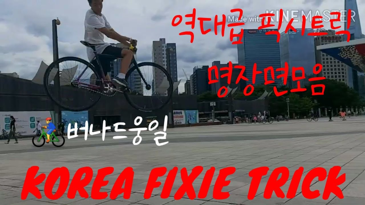 역대급 픽시트릭 모음 Korea FIXIE Trick Highlight (쑉의하루님 문태환님 염도훈님 현우 도헌 동현 주형띠 ...