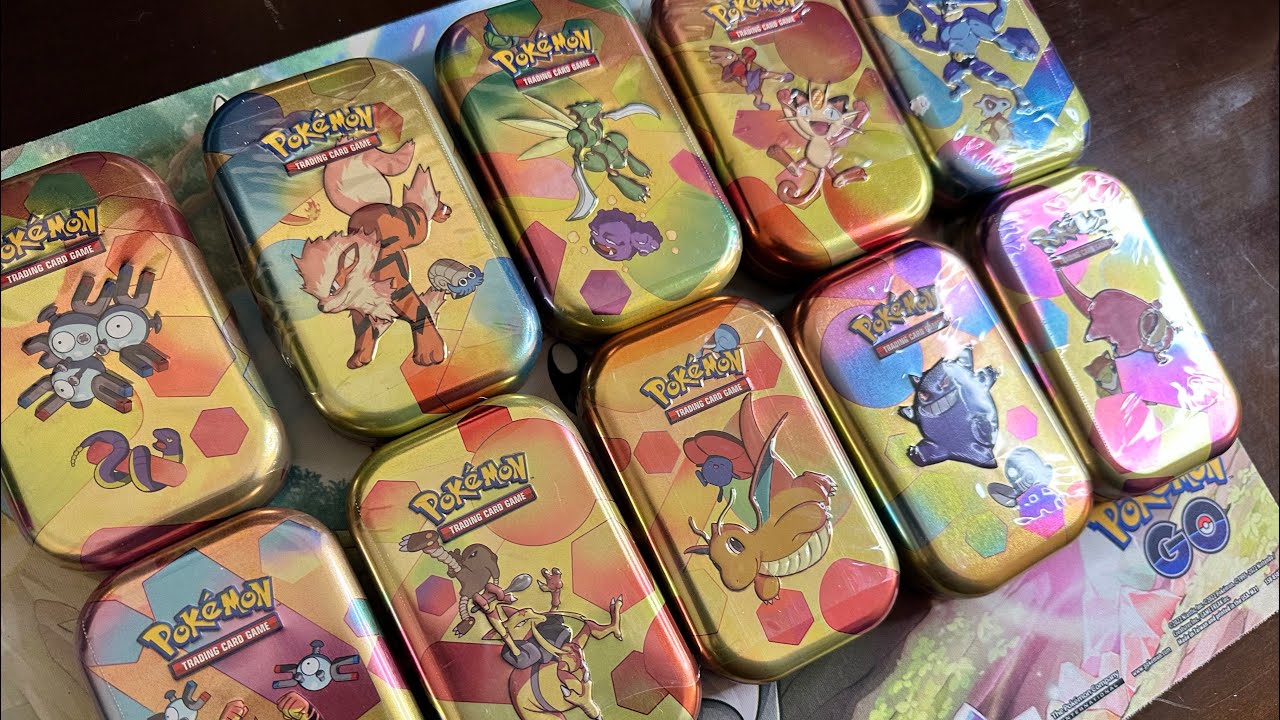 Opening the FULL SET of Pokémon 151 mini tins! - YouTube