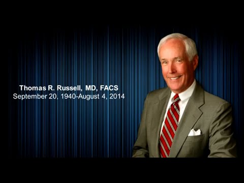 Thomas R. Russell, MD, FACS, is recipient of 2014 ACS Lifetime ...