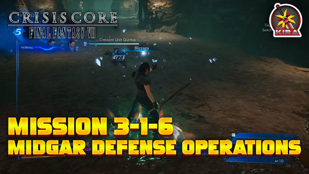 MISSION 3-1-6: MIDGAR DEFENSE OPERATION - CRISIS CORE: FINAL FANTASY ...