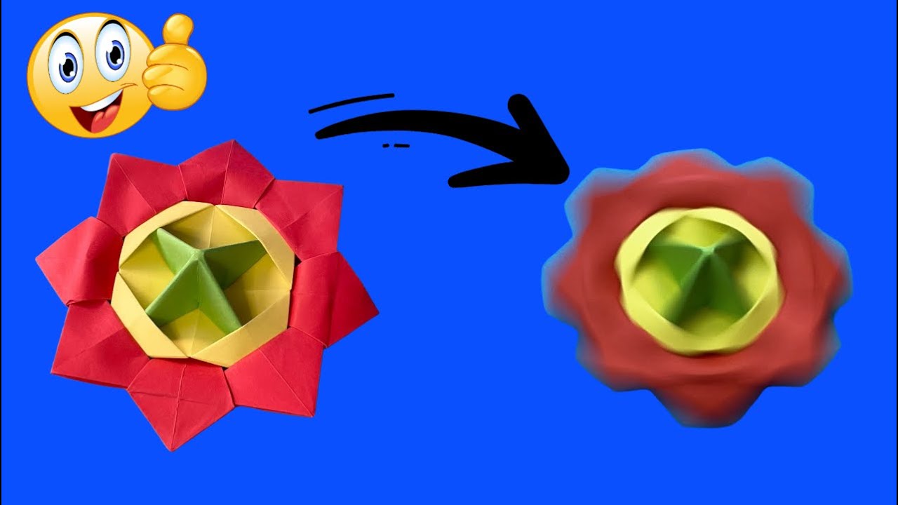 SCHLAGKREIS Basteln | Wie man einen Papier Beyblade faltet | Origami ...