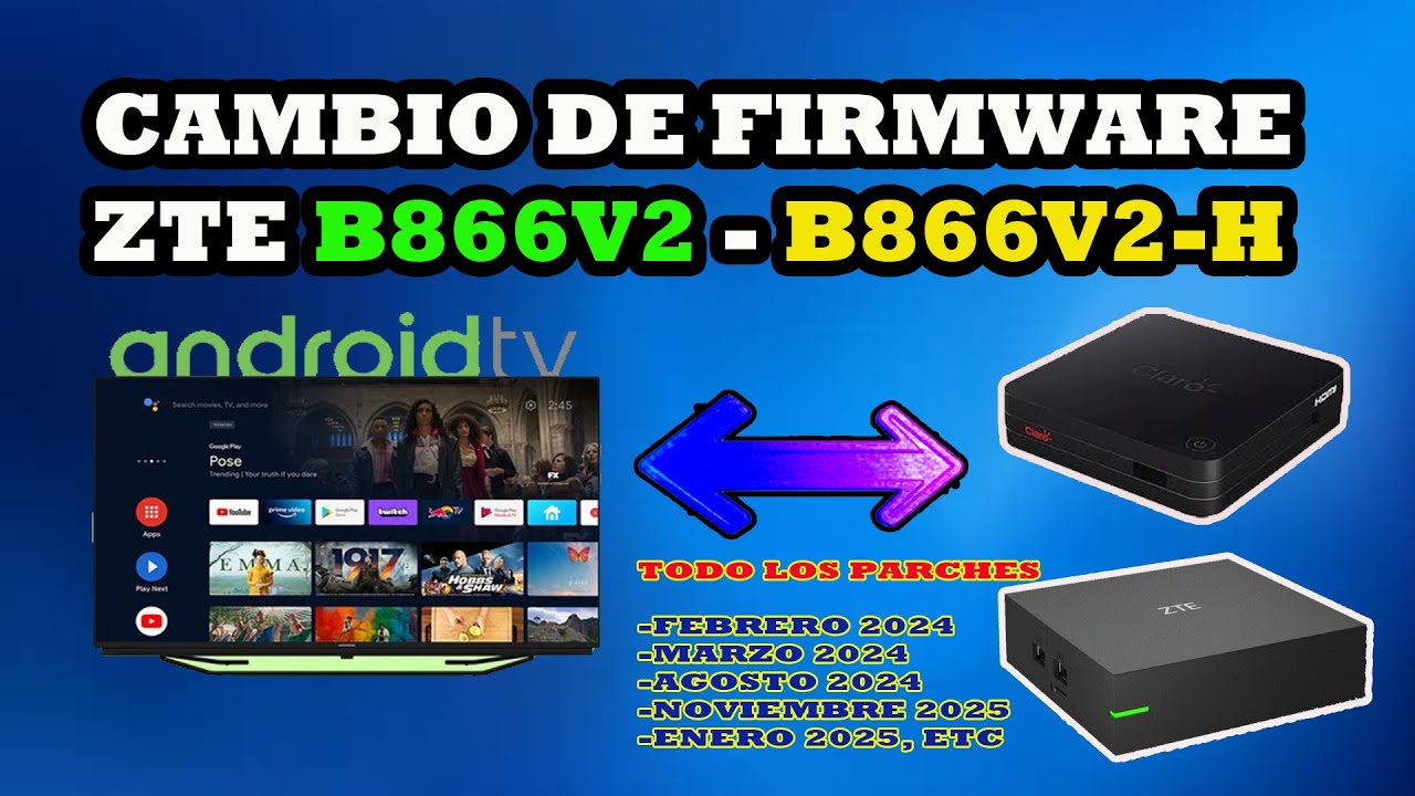 CAMBIO DE FIRMWARE ZTE B866V2-H / B866V2 - YouTube