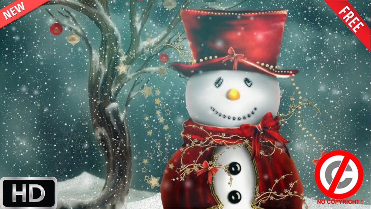 04, Free Christmas Loop Background Video No Copyright / Christmas Snow ...