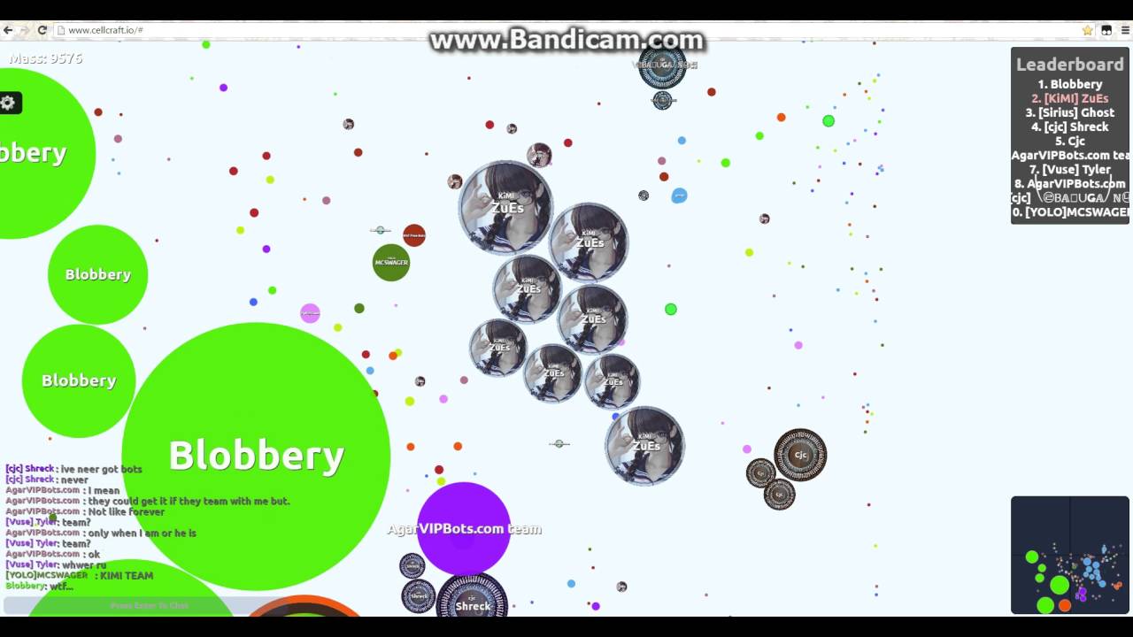 Cellcraft.io with bots V1 - YouTube