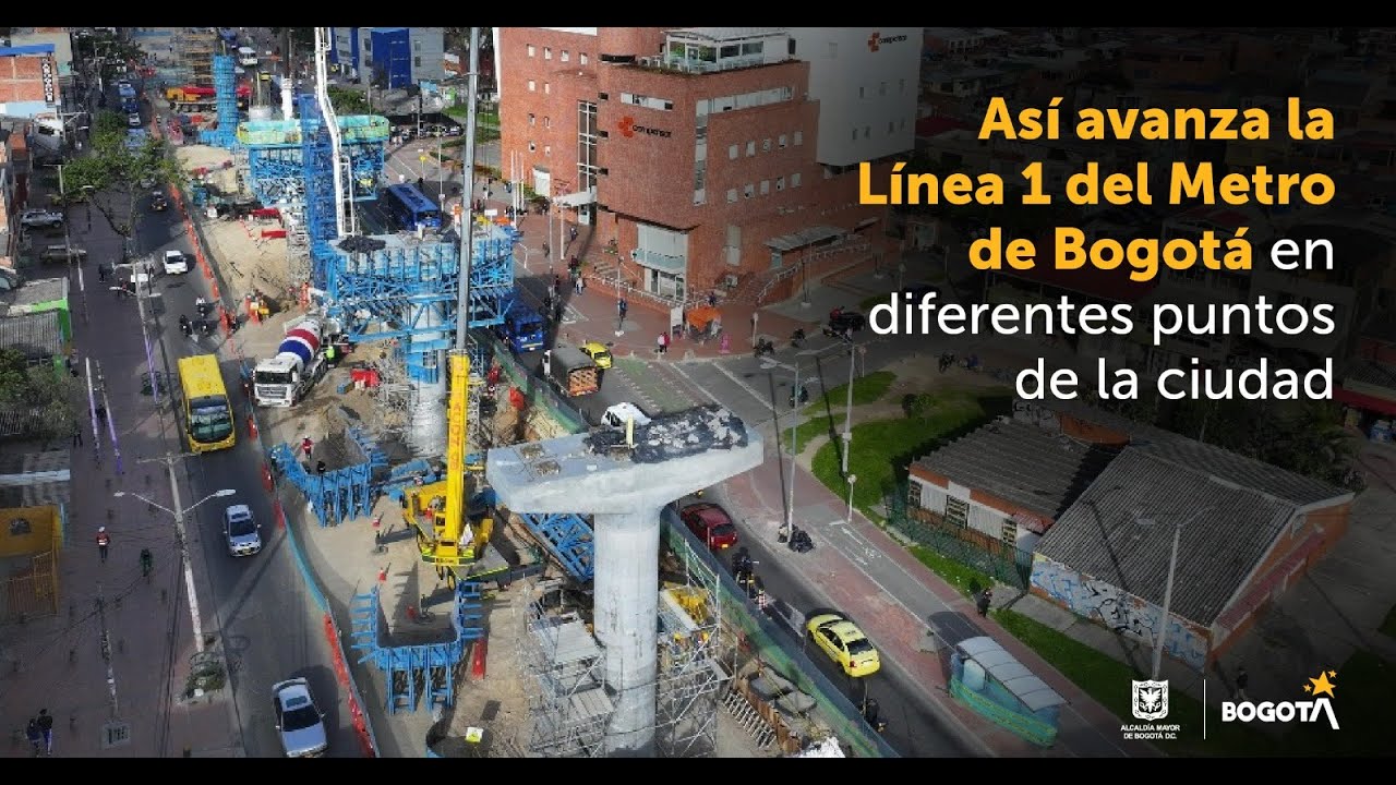 Así avanza la Línea 1 del Metro de Bogotá en diferentes puntos de la ...