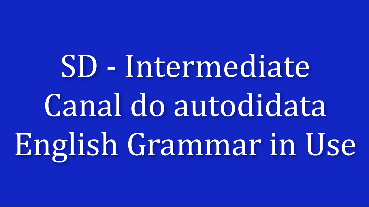 SD inter - Verb + object + to - Aprender inglês sozinho, inglês ...