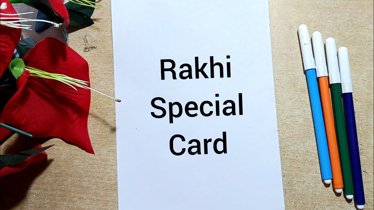 How to Make Raksha Bandhan Card || Happy Raksha Bandhan Card || Rakhi ...