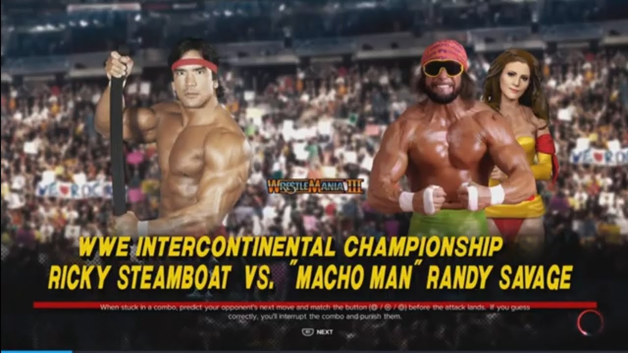 "Macho Man" Randy Savage vs. Ricky "The Dragon" Steamboat ...