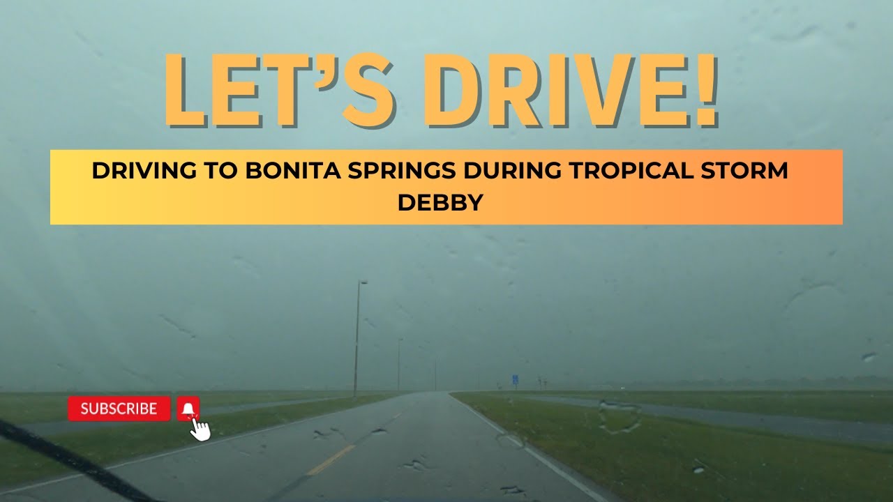 Let's Take A Drive 135 | Driving during Tropical Storm Debby | Fort ...