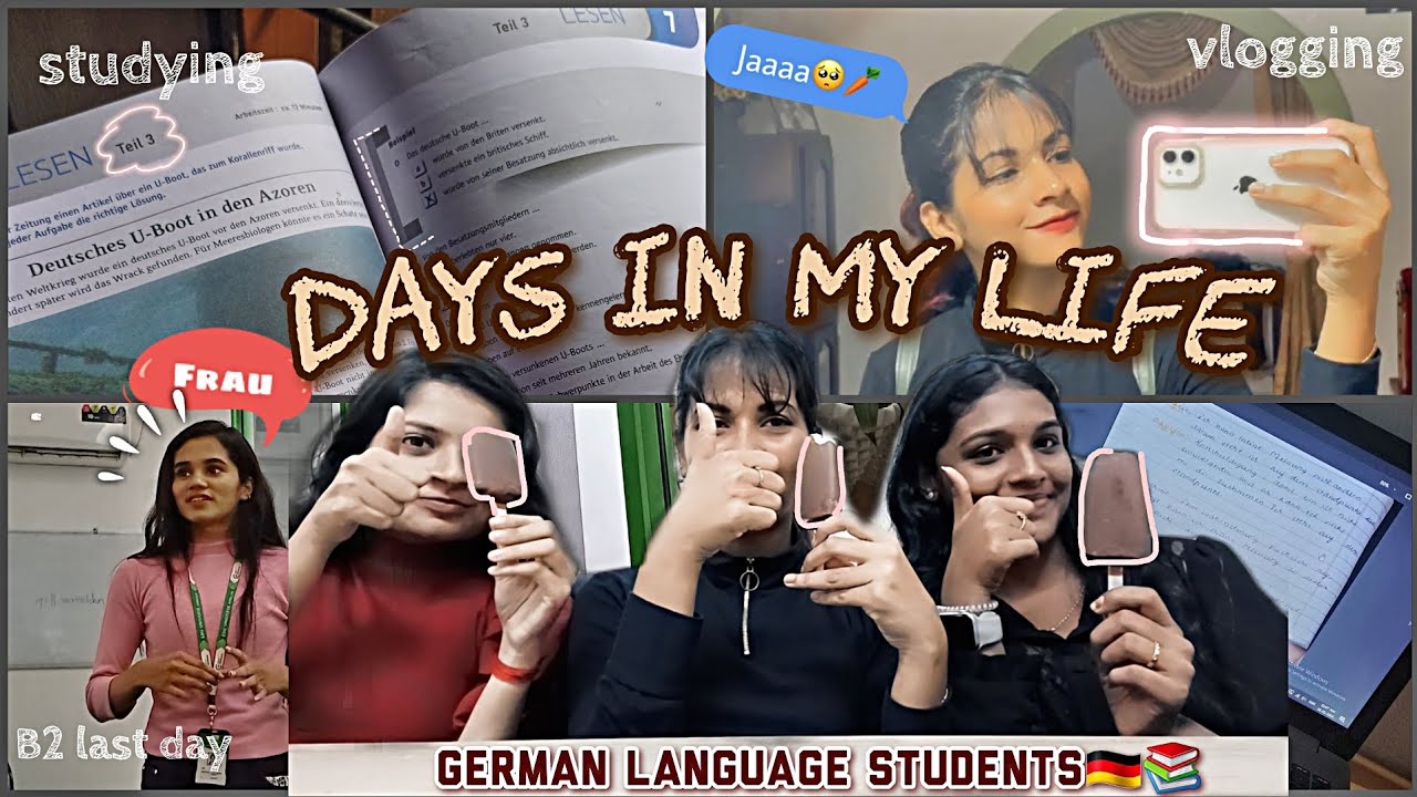 day in my life as a German language Student📚 - YouTube