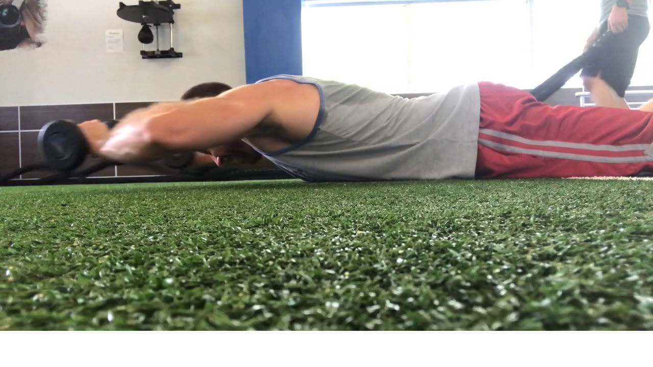 A-GAME: Activating the Shoulders (lying shoulder presses) - YouTube