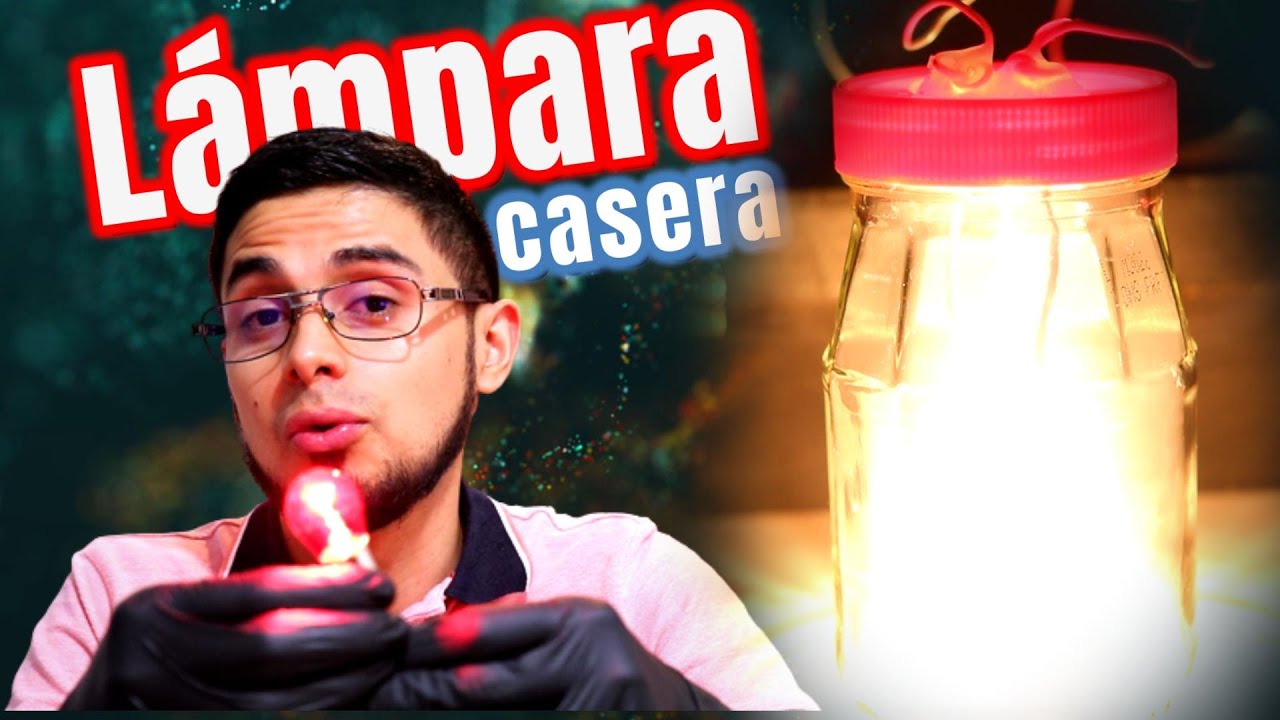 ¿Cómo hacer una lámpara casera? - YouTube