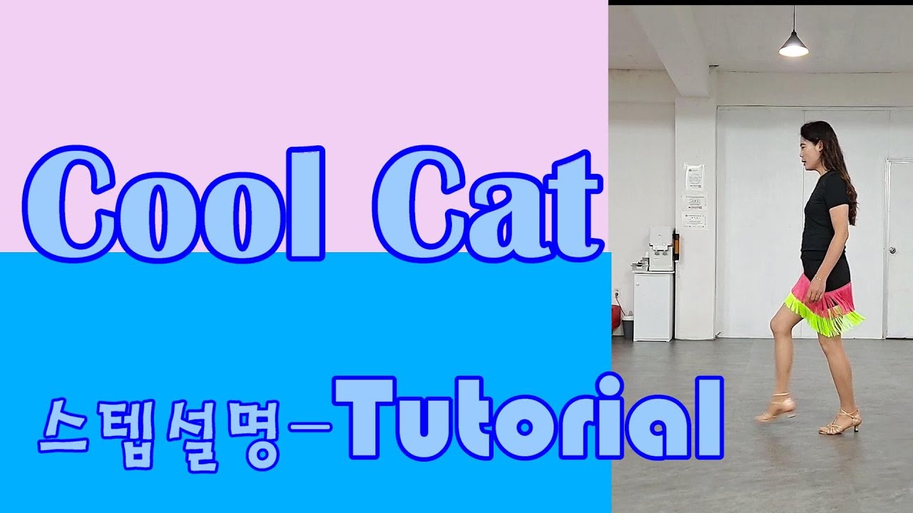 COOL CAT LINE DANCE 스텝설명 TUTORIAL - YouTube
