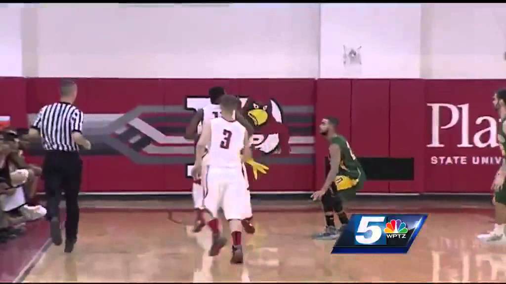 PSU hoop sweeps Lakers - YouTube