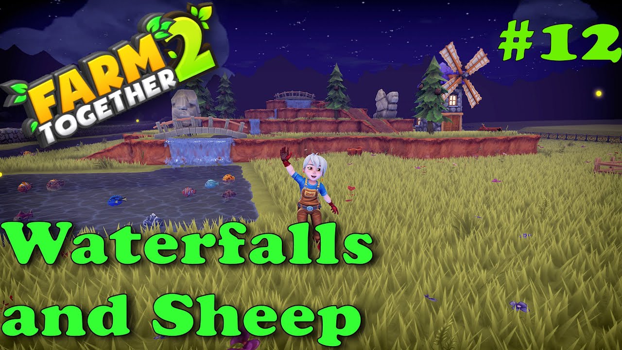 Farm Together 2 - Waterfalls and Sheep (#12) - YouTube