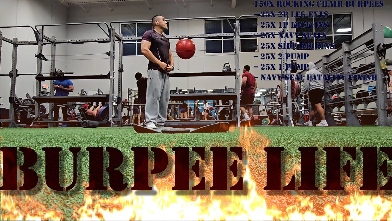 150x Rocking Chair Burpee variation to change up the routine. Finished ...