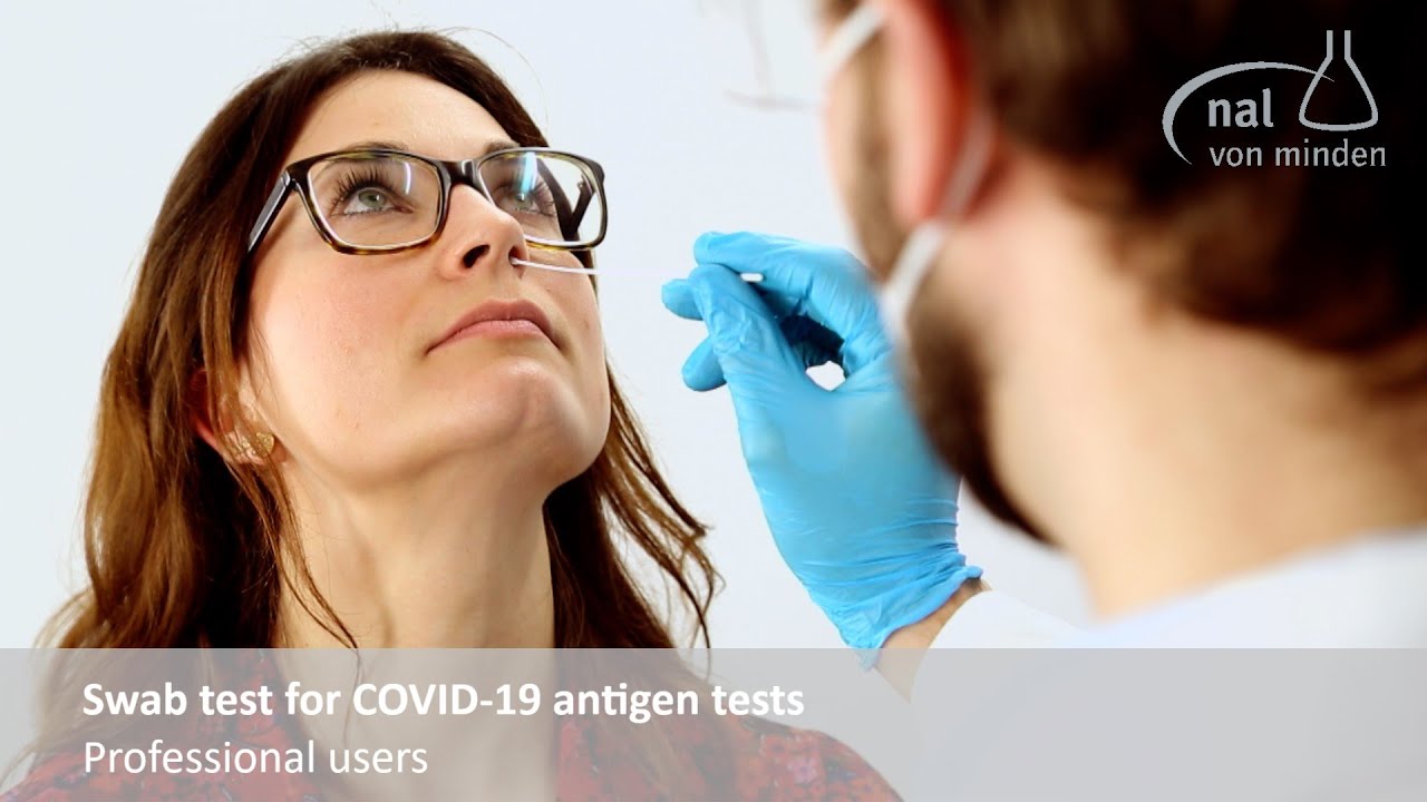 Swab test for COVID-19 antigen tests - Professional users - YouTube