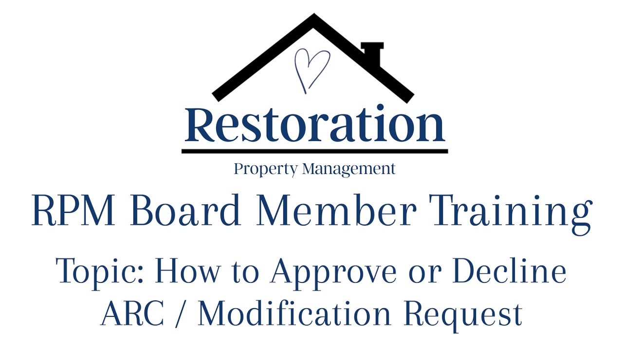RPM Board Member Training: How to Approve or Decline an ARC ...