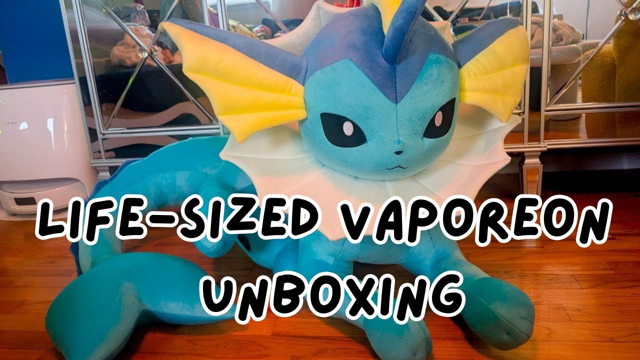 Unboxing Life-size Eeveelution Vaporeon - YouTube