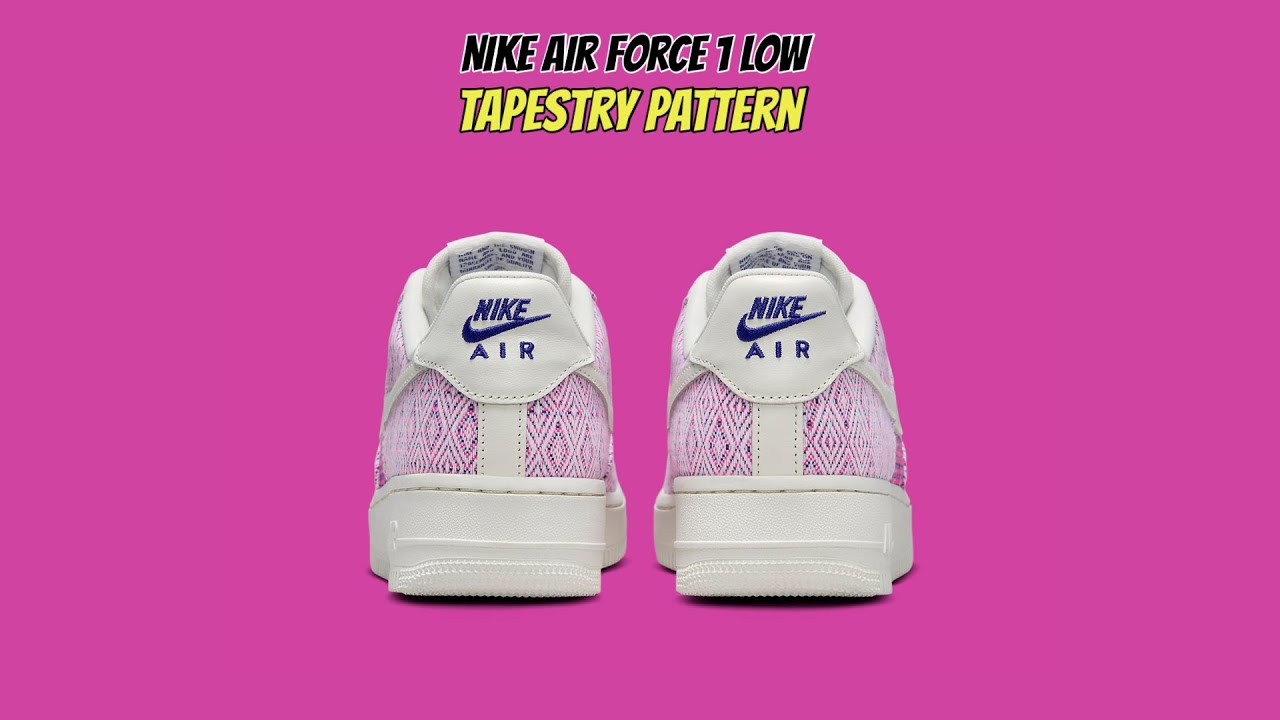 Nike Air Force 1 Low Tapestry Pattern - YouTube