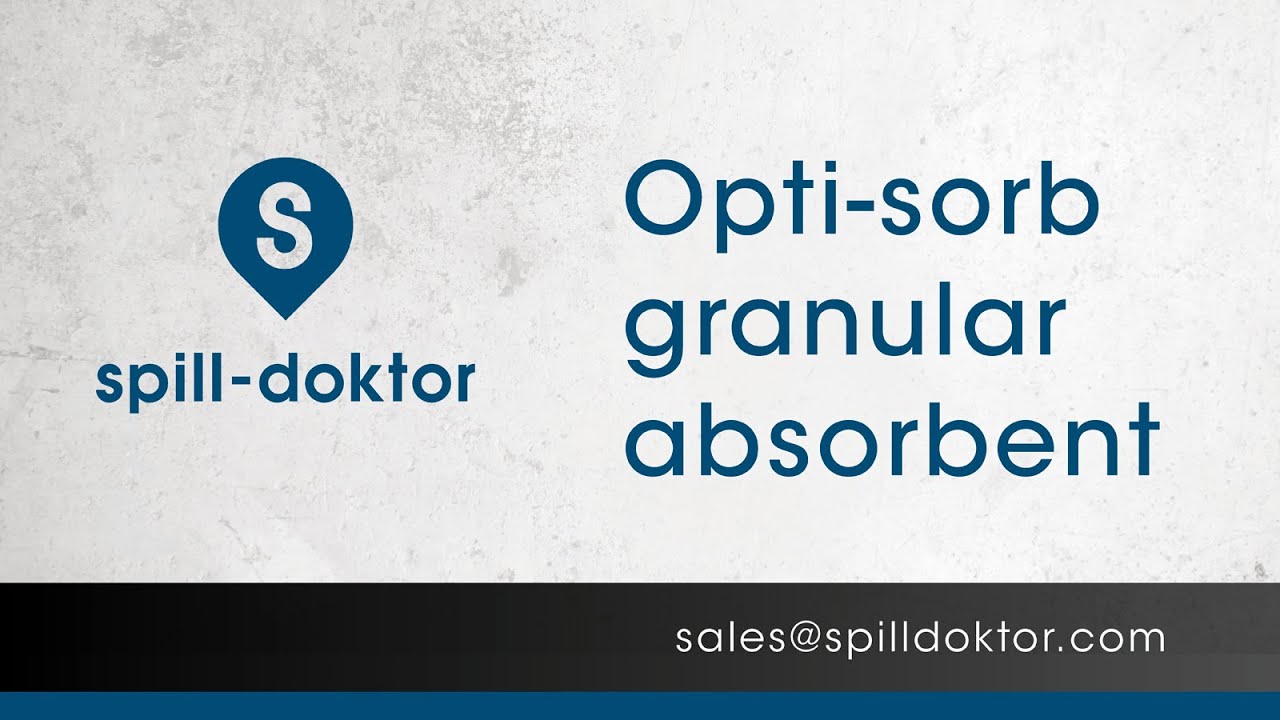 Optisorb 40 floor absorbent - Spill-doktor - YouTube