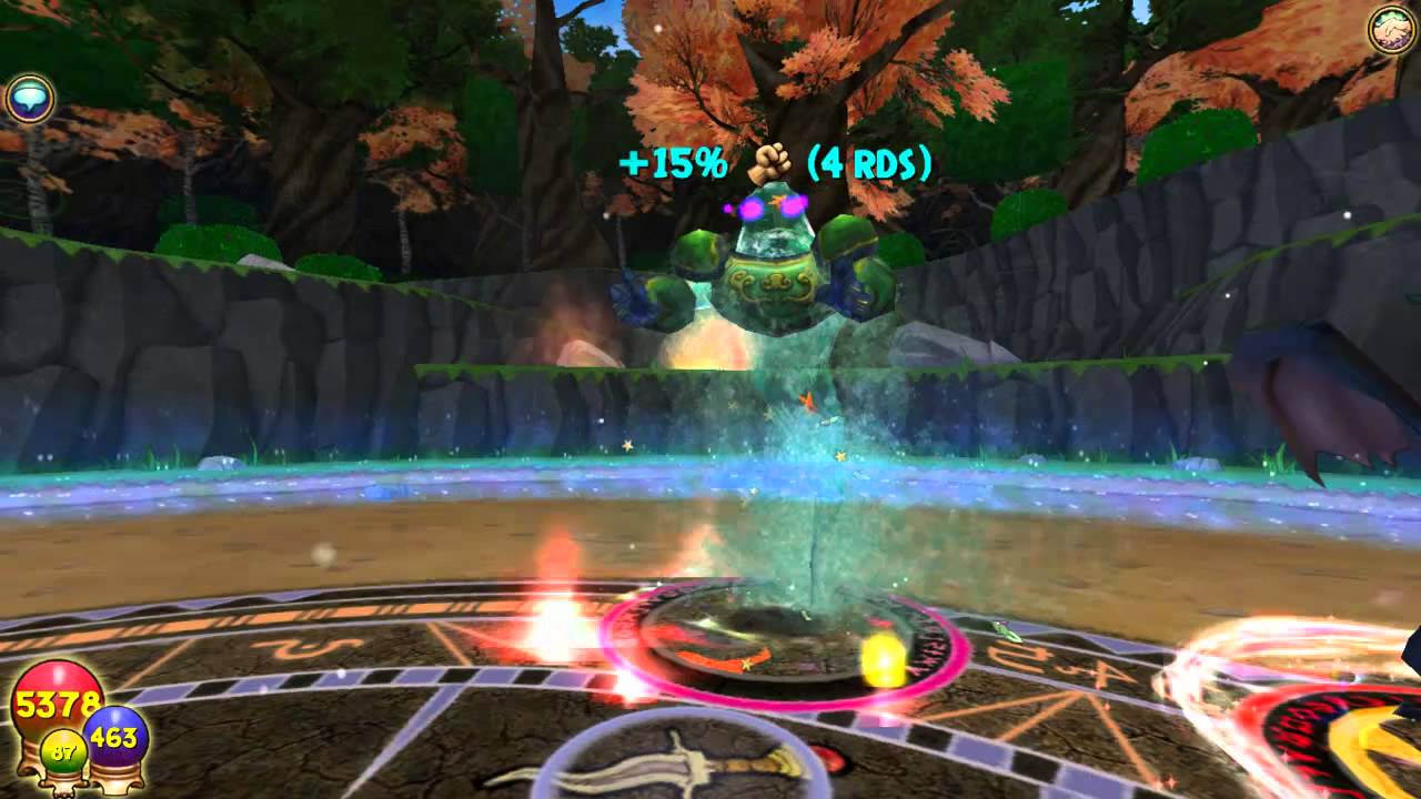 Wizard101-Solo Jabberwock With Fire Immunity - YouTube