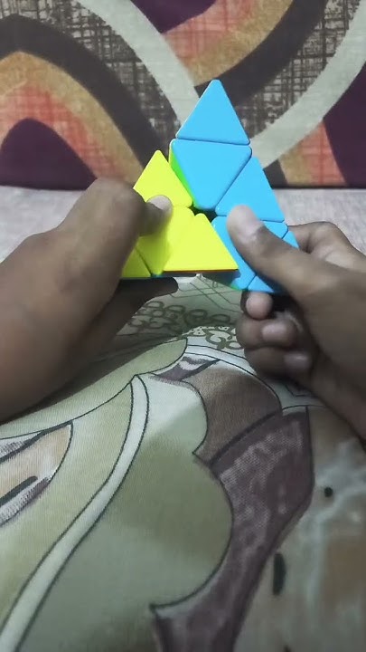 Pyraminx cube 2nd layer algorithm #shorts - YouTube