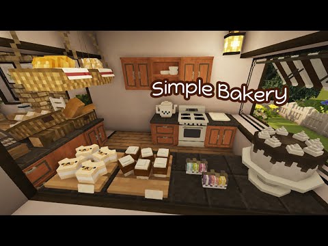 Minecraft - Simple Bakery [Speedbuild] 🌿💐 // Moondrop CIT 🌷🌿 - YouTube