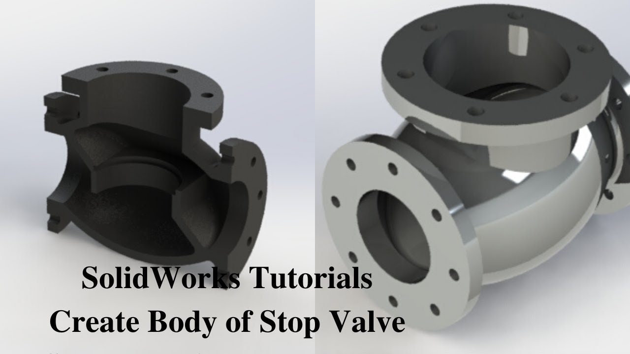 Stop Valve Body In SolidWorks YouTube stop-valve-body-in-solidworks-youtube
