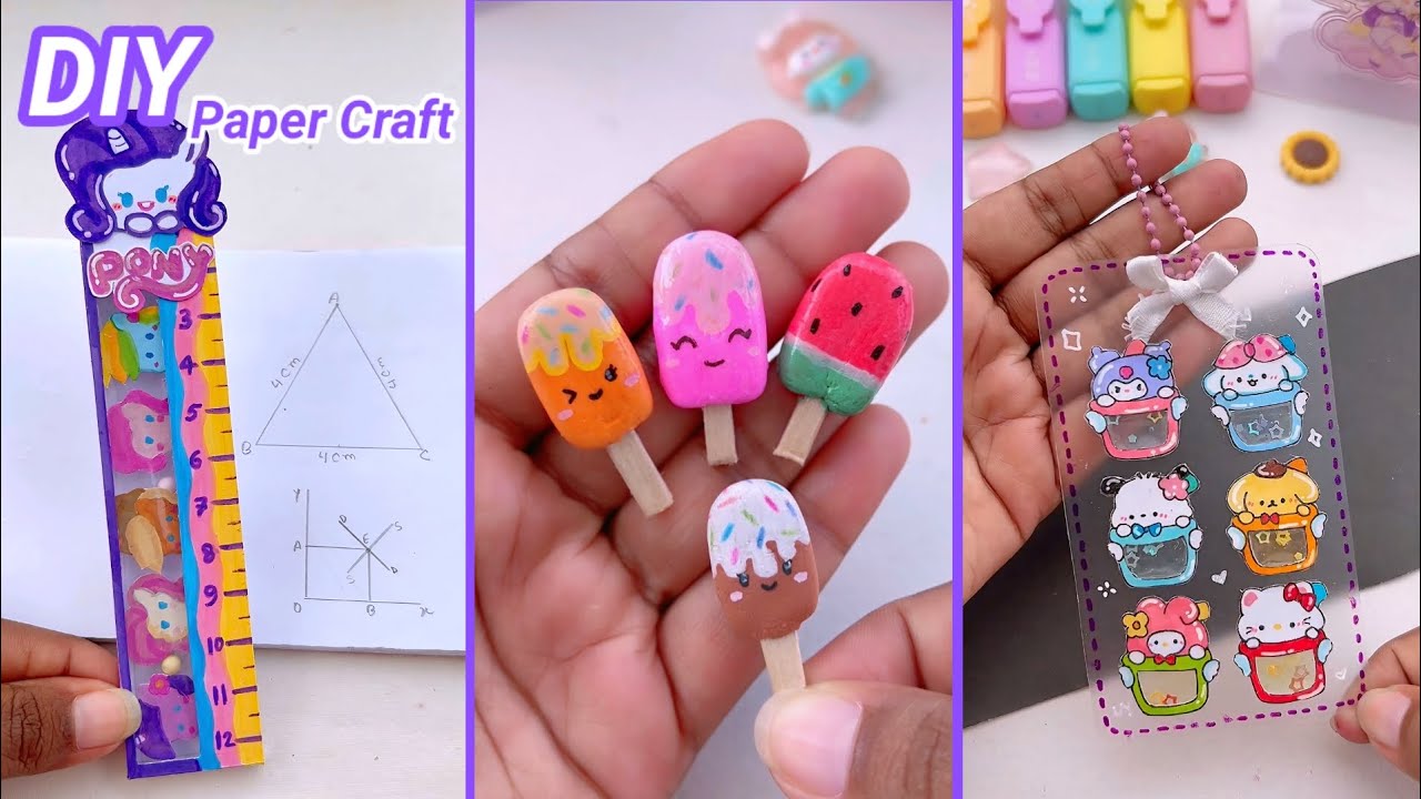 Easy Craft Ideas / DIY Miniature Crafts Idea / school hacks / paper ...