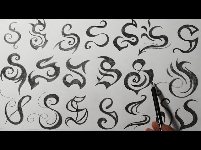 New Simple Letter S Tattoo Designs | Different Types of Styles with ...