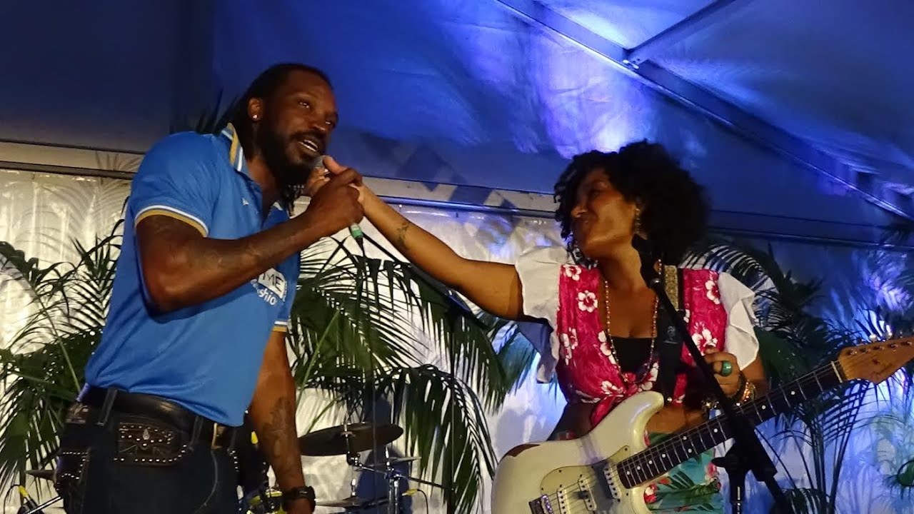 Chris Gayle, Andre Russell entertain crowd in typical Caribbean party ...