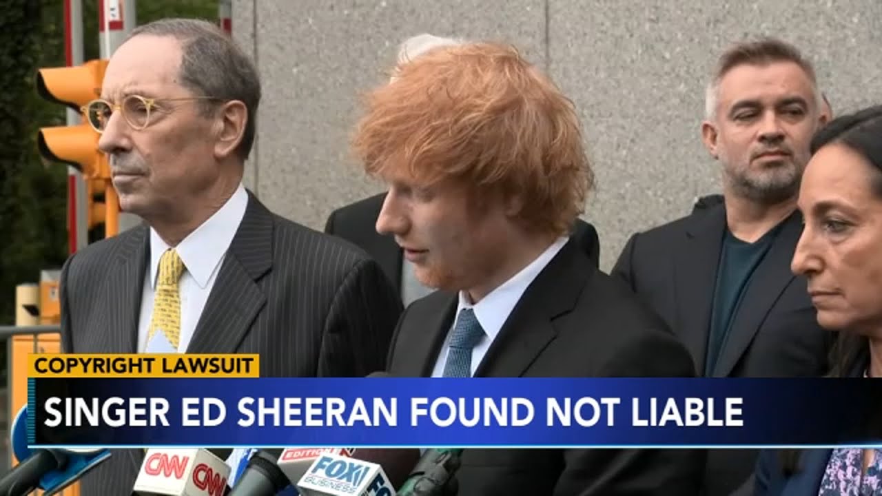 Jury finds Ed Sheeran not liable for infringement in copyright trial ...