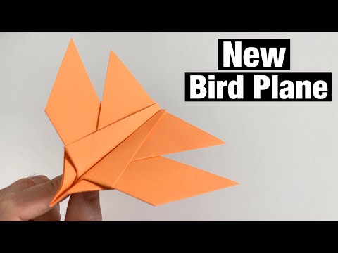HOW TO MAKE NEW BIRD PAPER AIRPLANE | FLYING BIRD PLANE | ORIGAMI