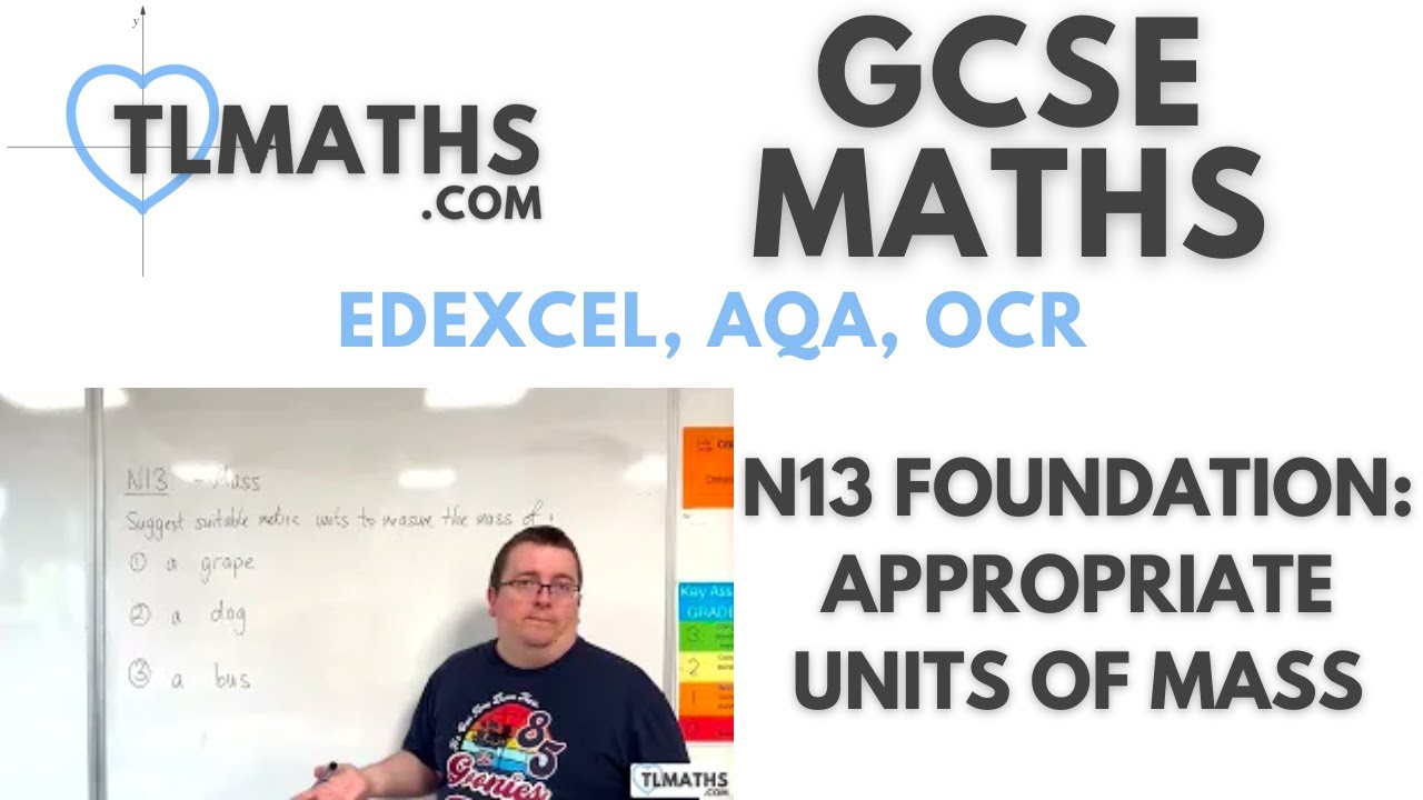 GCSE Maths: N13-02 [Appropriate Units of Mass] - YouTube