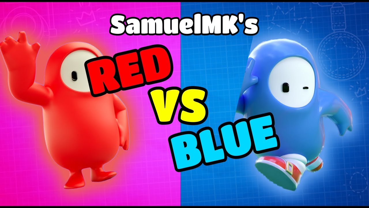 Chill Fall Guys Red Vs Blue Stream! - YouTube