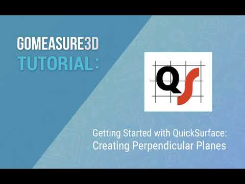 QUICKSURFACE Tutorial: Creating Perpendicular Planes - YouTube