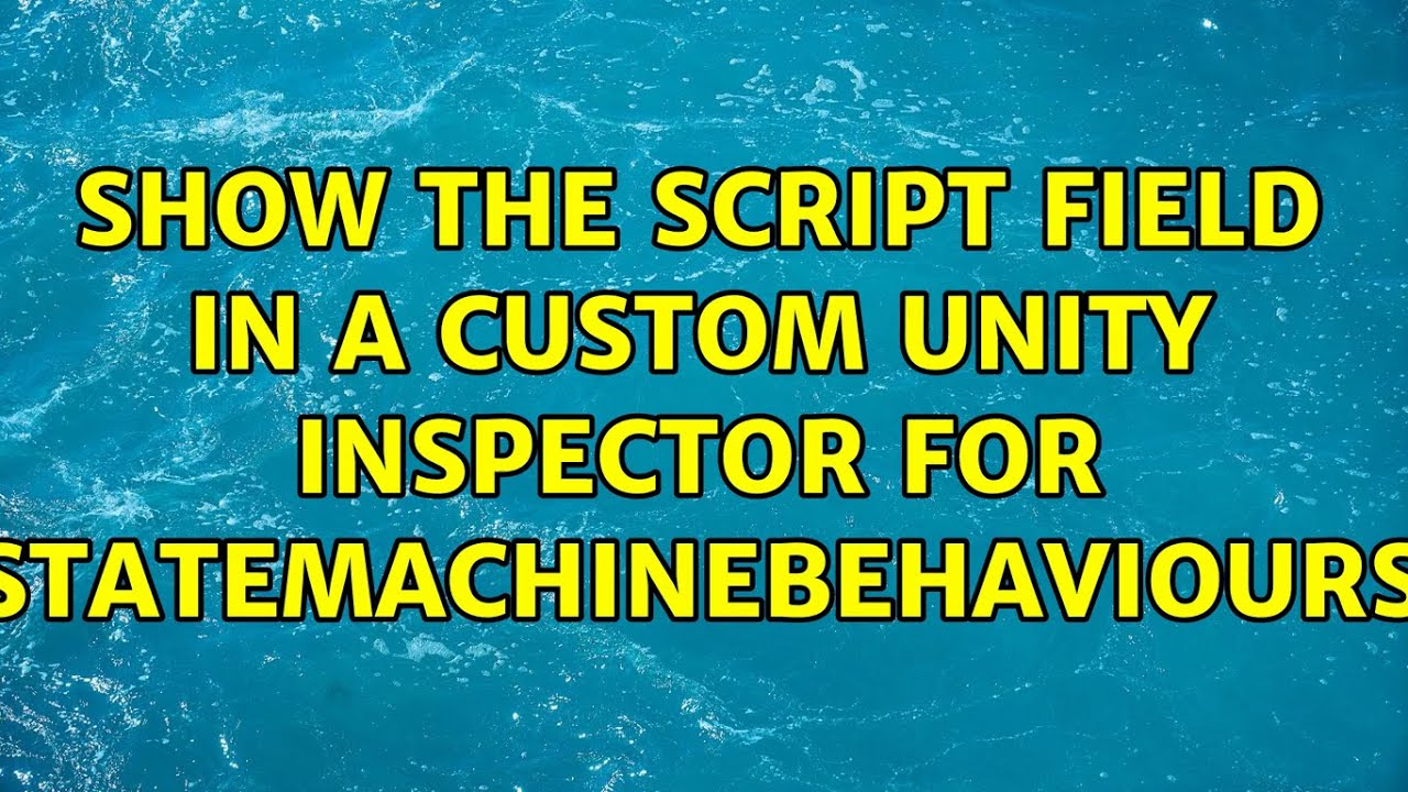 Show the script field in a custom Unity Inspector for ...
