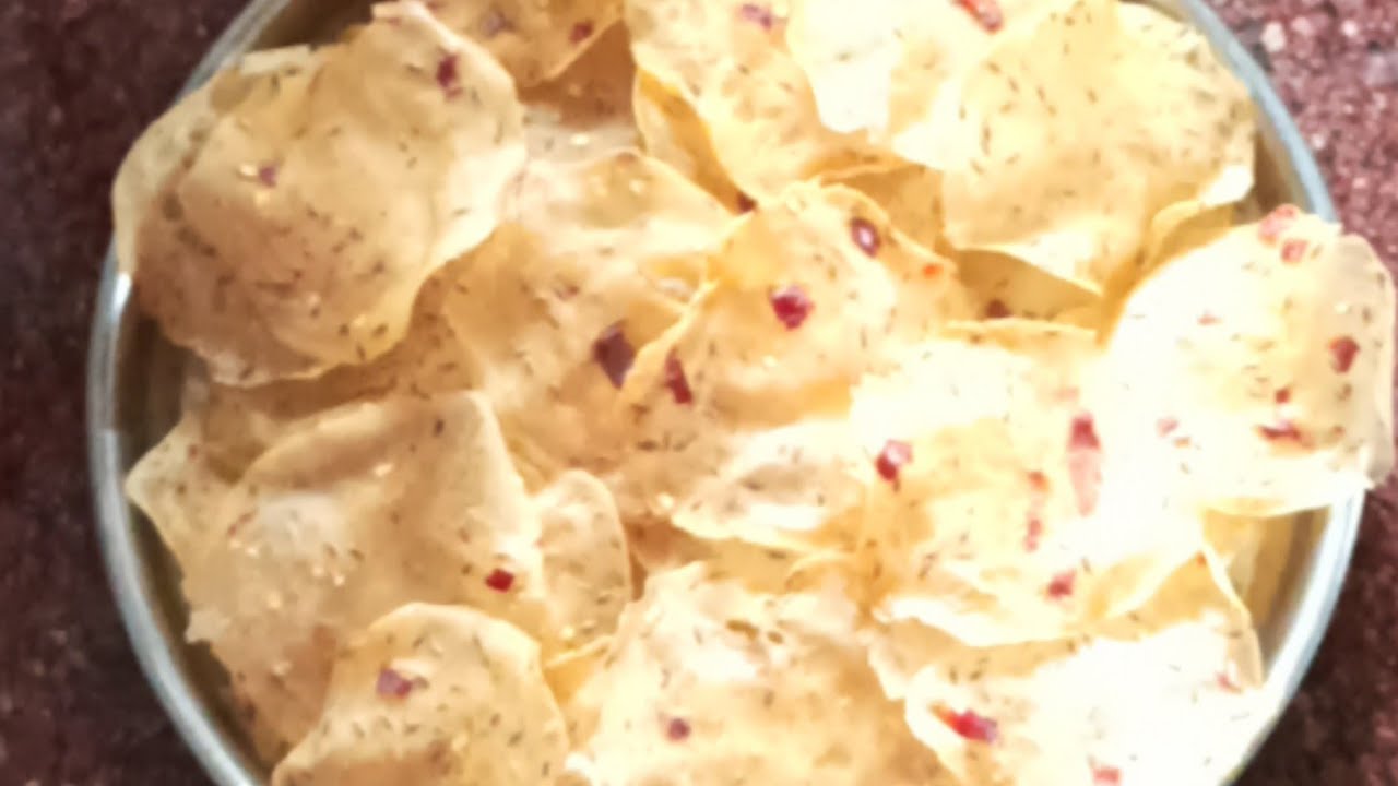 How to make Aalu papad recipe at home - YouTube