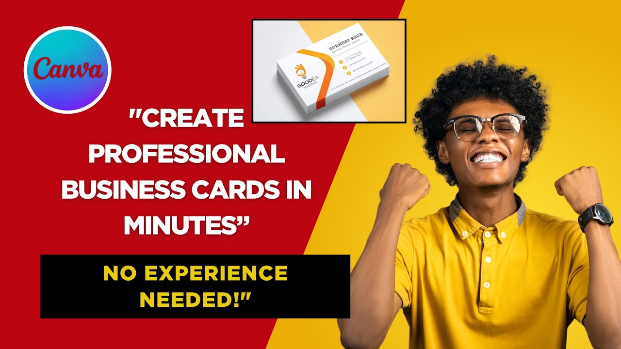 Create a Professional Visiting Card in Canva | Step-by-Step Tutorial ...