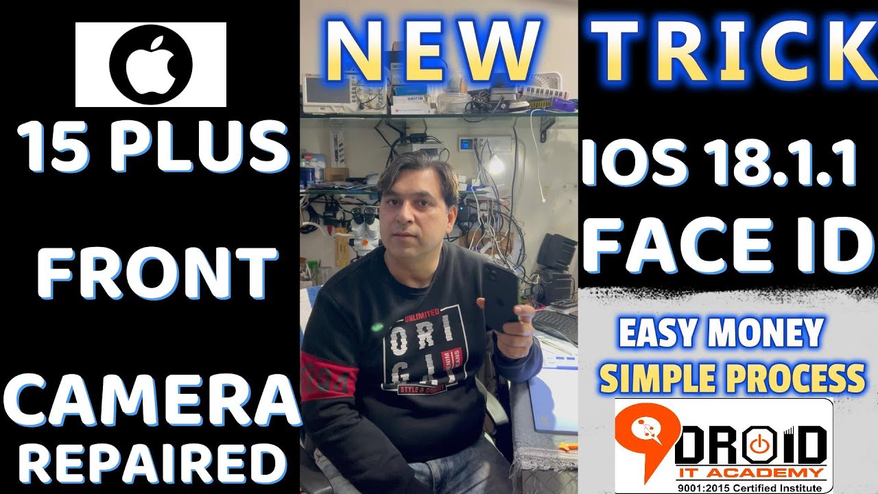 15 PLUS FRONT CAMERA REPAIR | FACE ID WORKING | IOS 18 EXCELLENT - YouTube