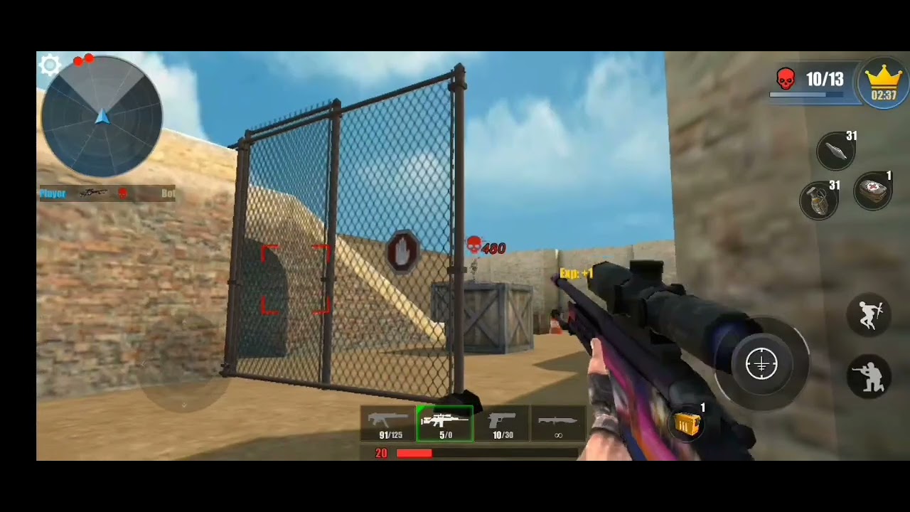 CSGO | 13 vs 01 😱 | Head Shot 🔥 | Counter Terrorist Strike | Mission ...