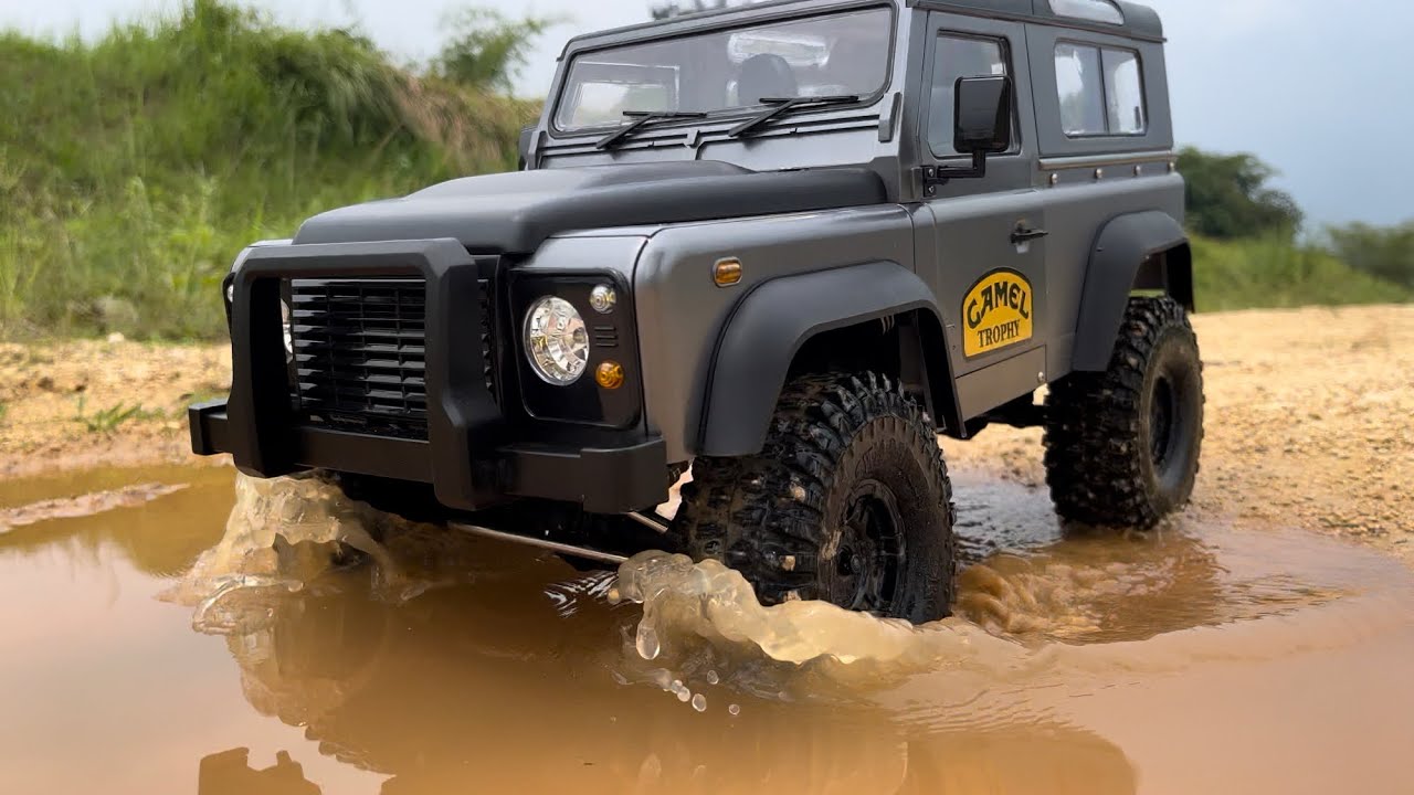 1/10 Scale RC : Mn999 Land Rover Defender Test Drive (Off-road) #1 ...