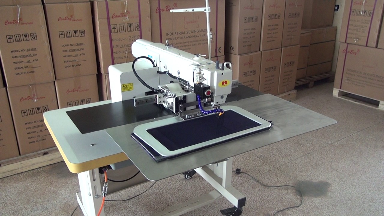 Automatic pattern sewing machine for Japanese Kendo Armour - YouTube