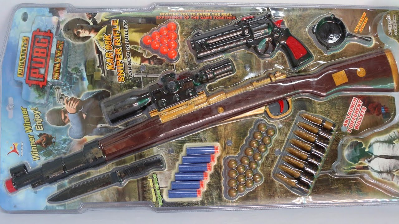 Testing Kar 98 k sniper toy gun || Unboxing Kar 98k rifle toy gun ...