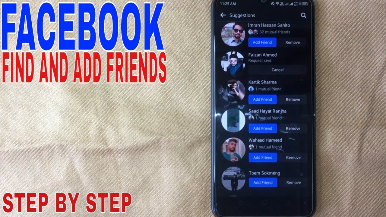 How To Find And Add Friends On Facebook 🔴 - YouTube
