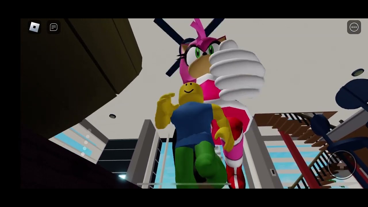 Giant Amy Rose in Roblox - YouTube
