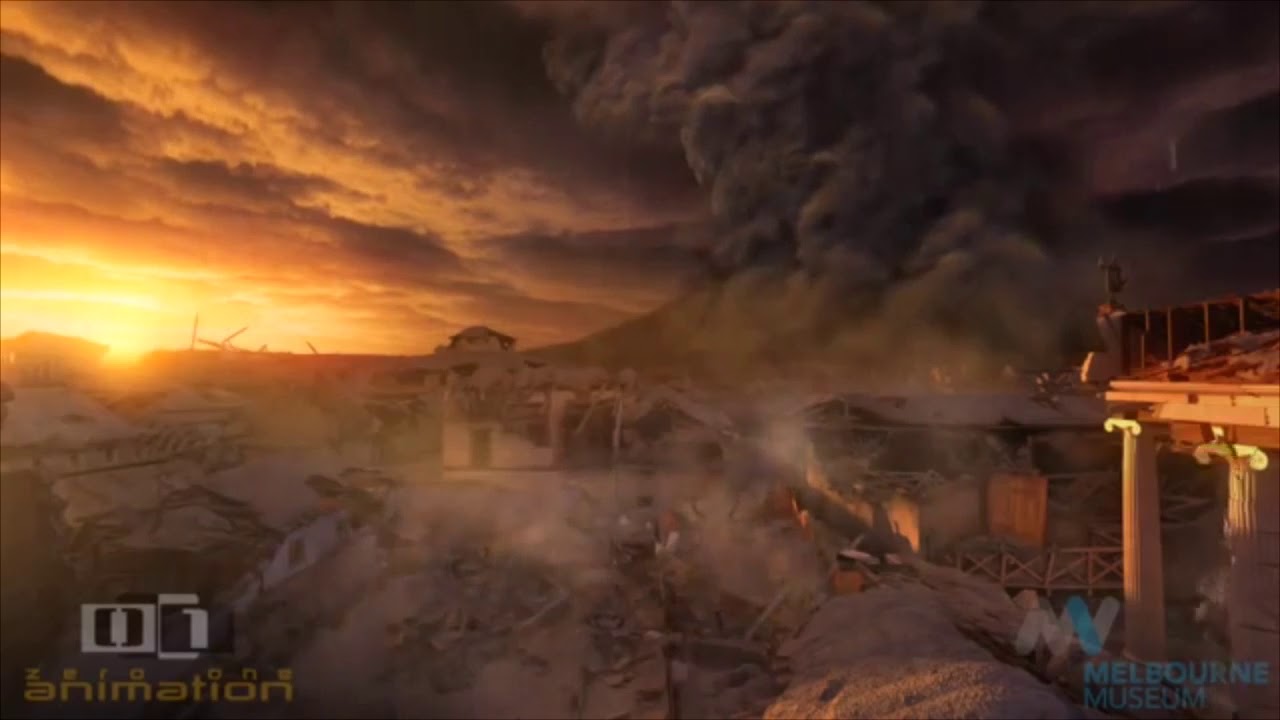 the eruption of vesuvius—latin project - YouTube