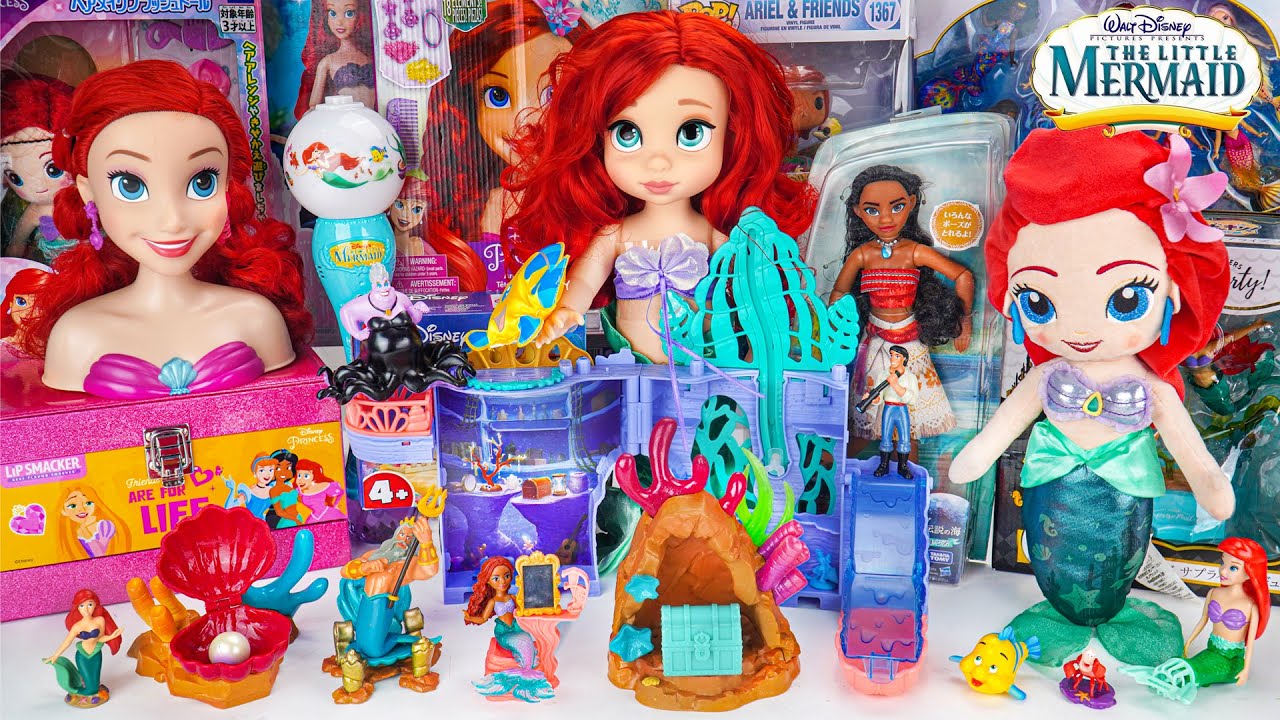 89 Minutes Satisfying with Unboxing Disney Little Mermaid Toy ...