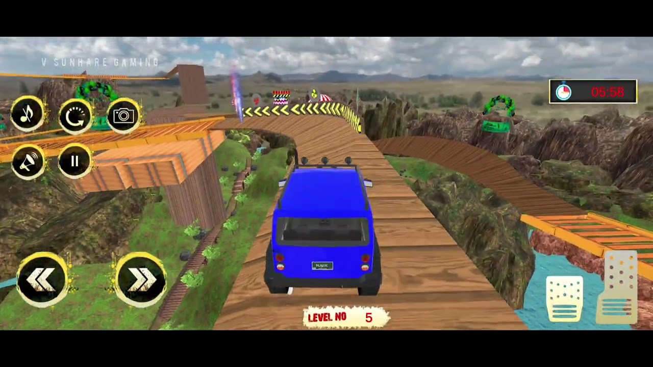 Offroad Jeep Driving 4x4 Game Sim | Stunt Mode Levels 4 to 6 Gameplay 🚙 @VSunharePowerPlay - YouTube